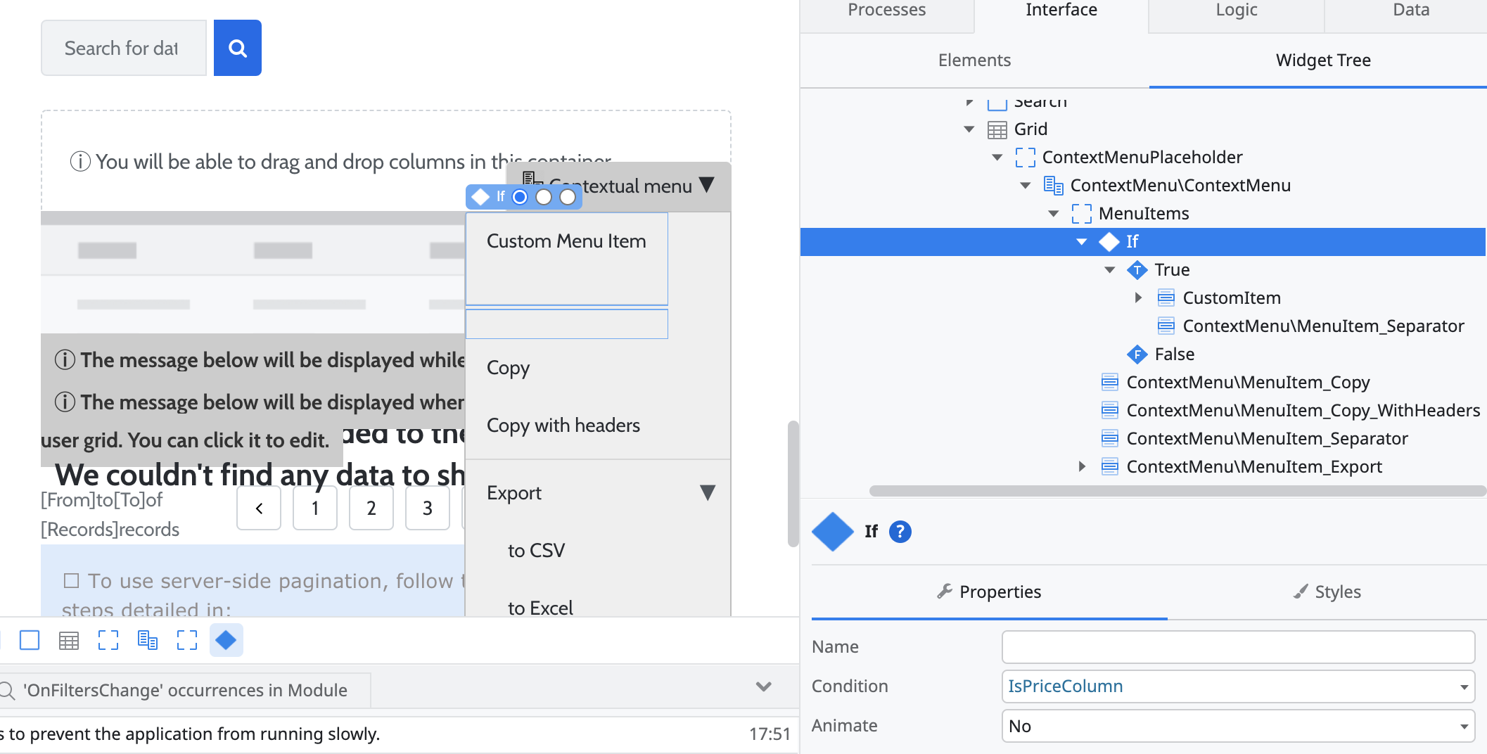 5. Create an handler for the OnBeforeOpen event of the ContextMenu. 5. Create an handler for the OnBeforeOpen event of the ContextMenu.