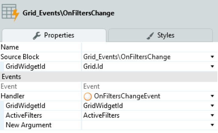 This way, when filters are changed, the list variable is updated.