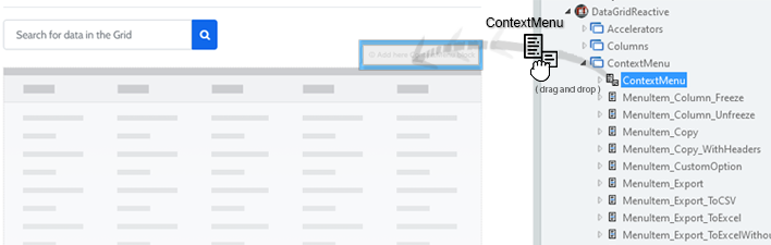 After adding the block into the placeholder, the context menu will be ...