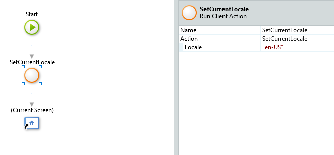 After setting the Locale to English, you need to refresh your page to ...